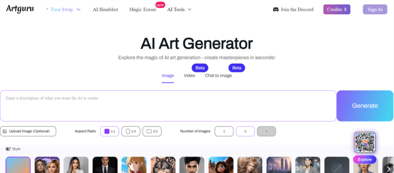 Artguru AI Review - Free Online AI Art Generator | AITECHFY